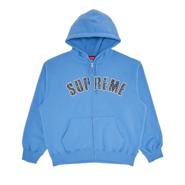 Supreme X B.b. Simon Zip Up Hooded Sweatshirt - Blue
