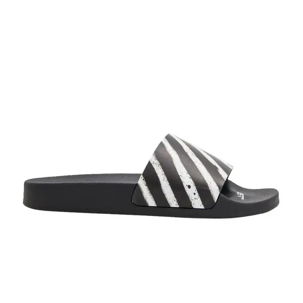 Off-White Graffiti Sliders - Black