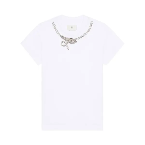 Givenchy Crystals Snake Slim Fit T-shirt