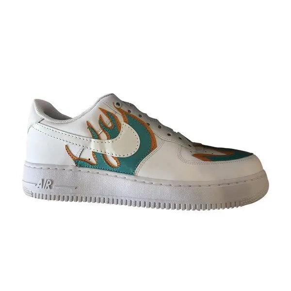 Nike John Geiger X Theshoesurgeon X Air Force 1 Low 'la Flame' Art Basel Edition - White