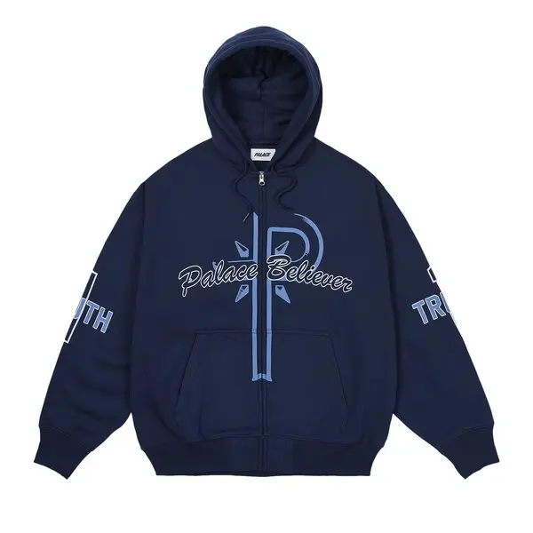 PALACE Believer Zip Hood - Blue