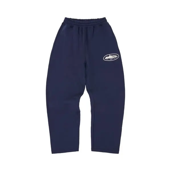 CORTEIZ Island Puff Print Open Hem Sweatpant - Blue