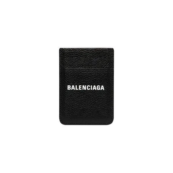 Balenciaga Cash Magnet Card Holder /white - Black