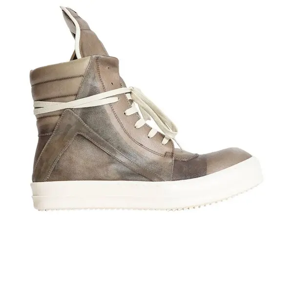 Rick Owens Hollywood Geobasket High Sneakers - Grey