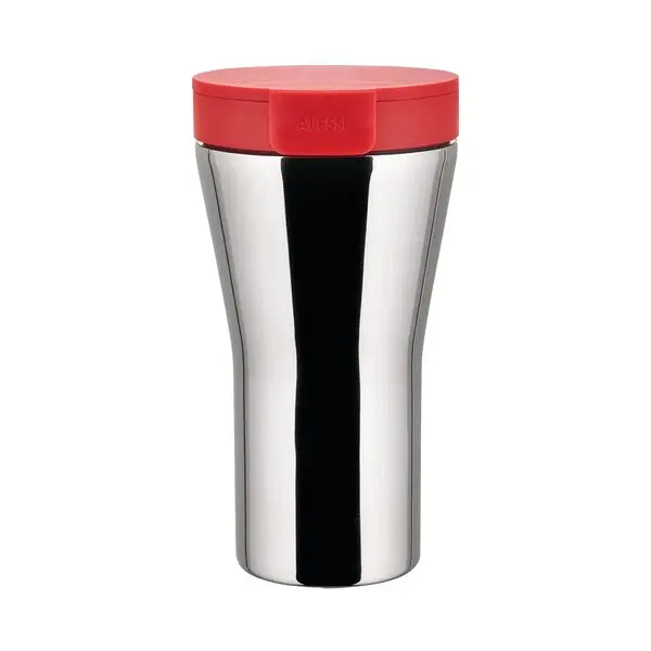 ALESSI Caffa Travel Mug, Guilio Iacchetti For - Red