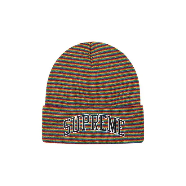 Supreme Rainbow Stripe Beanie