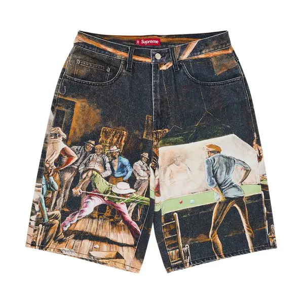 Supreme X Ernie Barnes Baggy Denim Shorts - Multicolor
