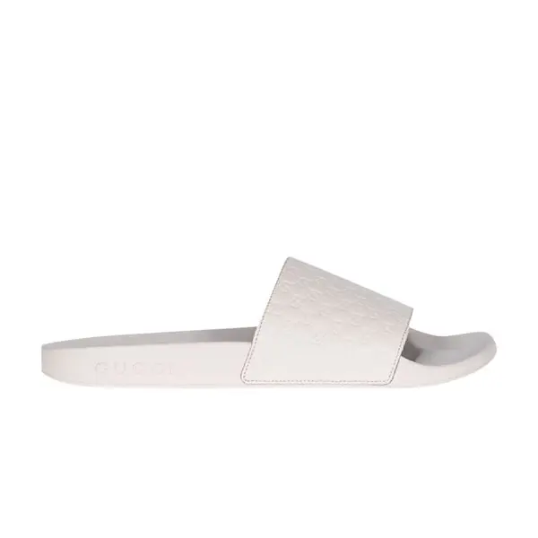 Gucci Microguccissima Slide - White