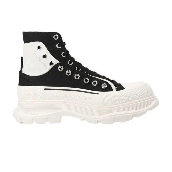 Alexander McQueen Tread Slick Ankle Boots With Overlapping Panels