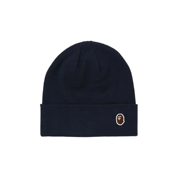 A BATHING APE Ape Head Knit Cap - Blue