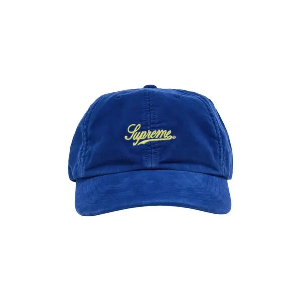 Supreme Lightweight Moleskin 6-panel Cap - Blue