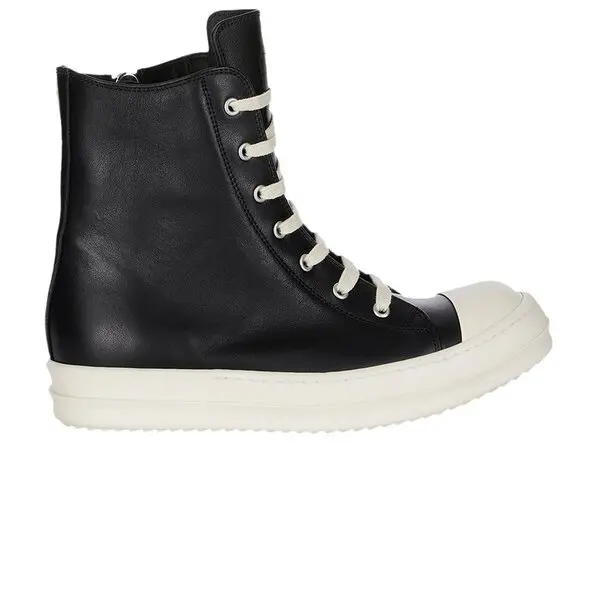 Rick Owens Hollywood High Sneakers - Black