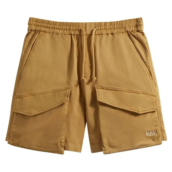 Kith Garment Dyed Twill Boreum Cargo Short - Tan