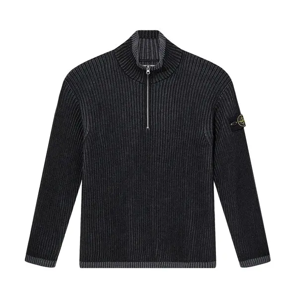 Stone Island Logo Patch High Neck Jumper