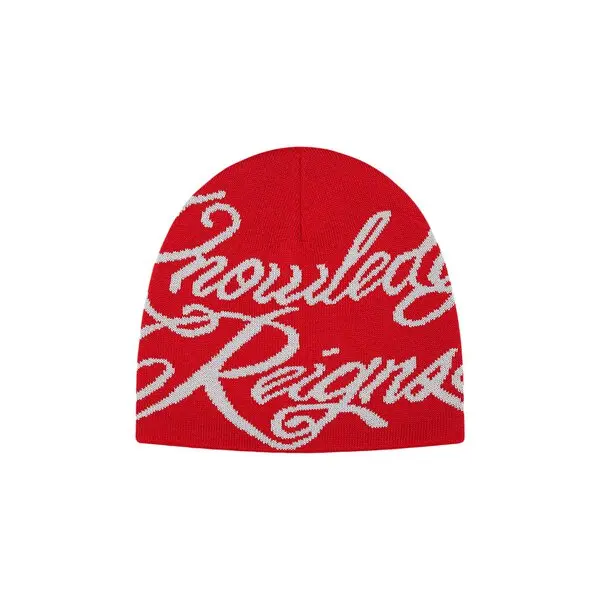 Supreme Knowledge Reigns Beanie - Red | Editorialist
