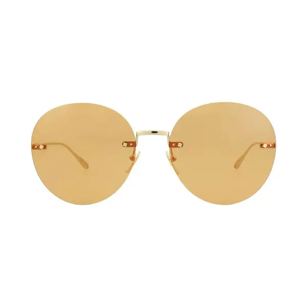 Gucci Round Frame Sunglasses - Gold