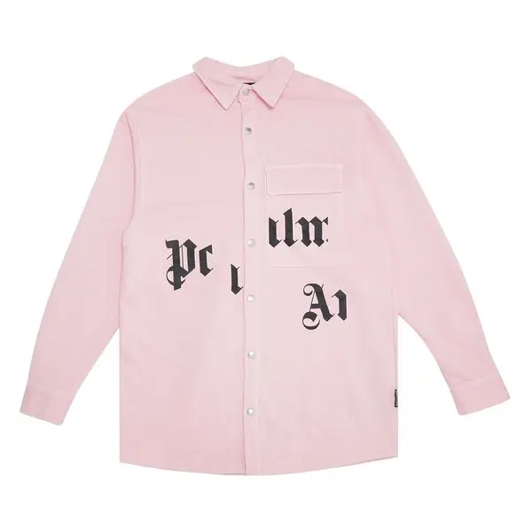 Palm Angels Broken Logo Button-down Shirt
