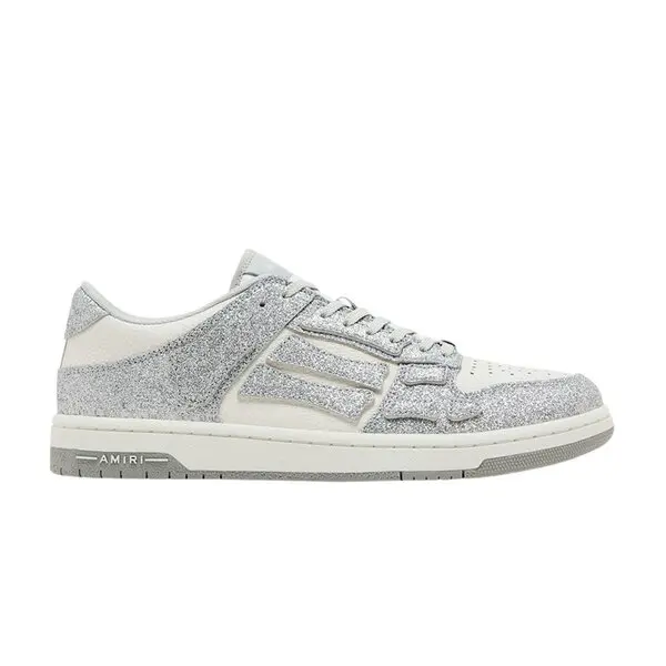 Amiri Skel Top Low Sneakers - Silver