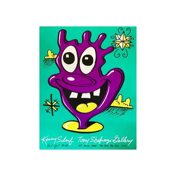 POSTERS Keith Haring, Jean-michel Basquiat, Kenny Scharf: In Your Face Exhibition Poster - Multicolor