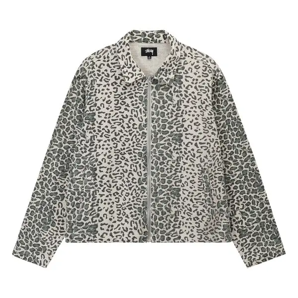 StÜssy Leopard Mesh Zip Jacket