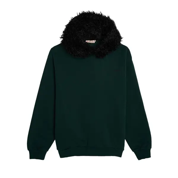 Marni Faux Fur Oversized Hoodie