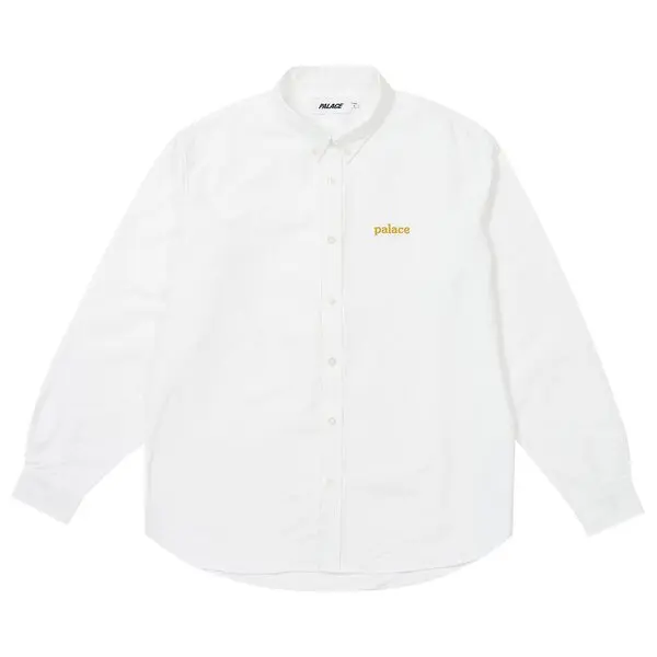 PALACE Seersucker Oxford Shirt - White