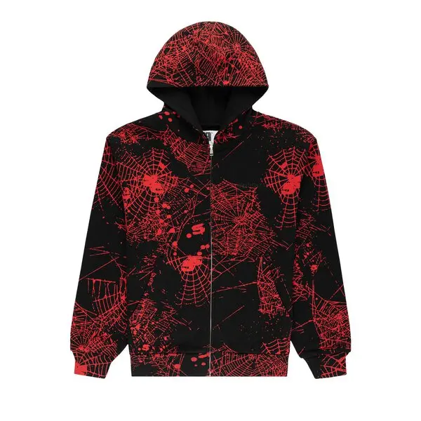 SP5DER Aop Web V2 Zip Up Hoodie