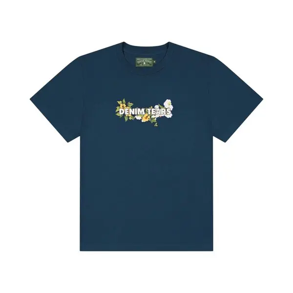 DENIM TEARS Floral Logo T-shirt