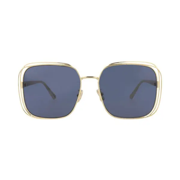 Dior Square Frame Sunglasses - Gold