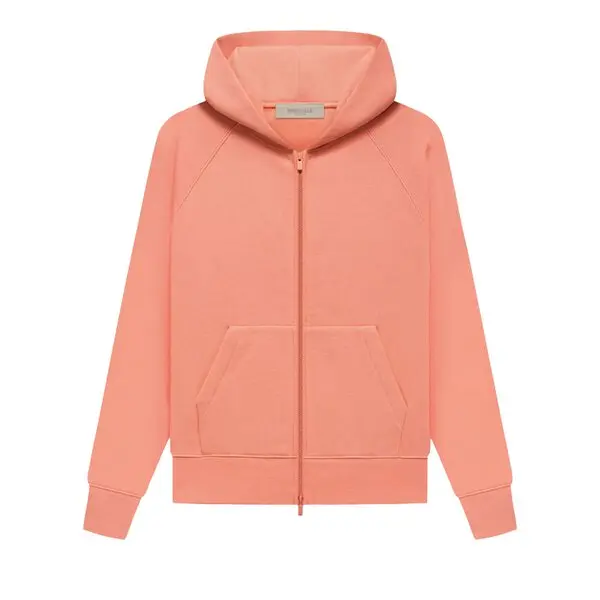 Fear Of God Full Zip Hoodie - Orange