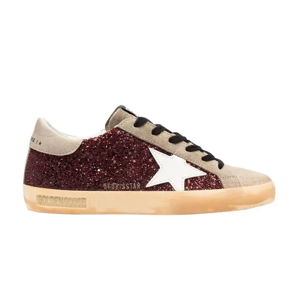 GOLDEN GOOSE Superstar Glitter Sneakers - Red