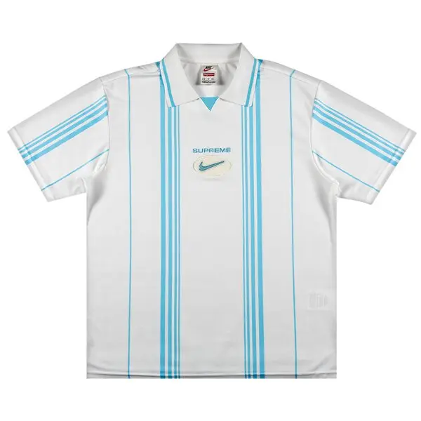 Supreme X Nike Jewel Stripe Soccer Jersey - White