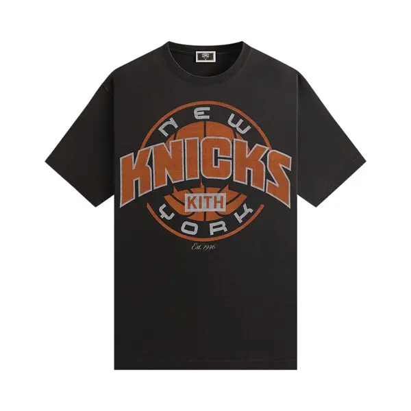 Kith For The New York Knicks Showtime Vintage Tee - Black