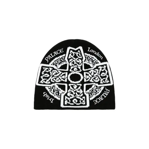 PALACE Celtic Nein Cuff Beanie - Black