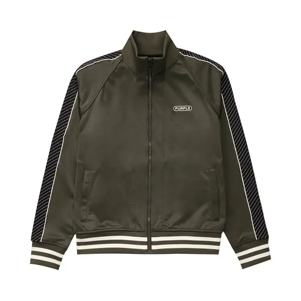 PURPLE BRAND Poly Tricot Track Jacket - Green