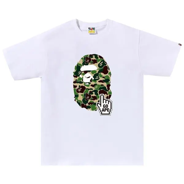 A BATHING APE Abc Camo Tee - White