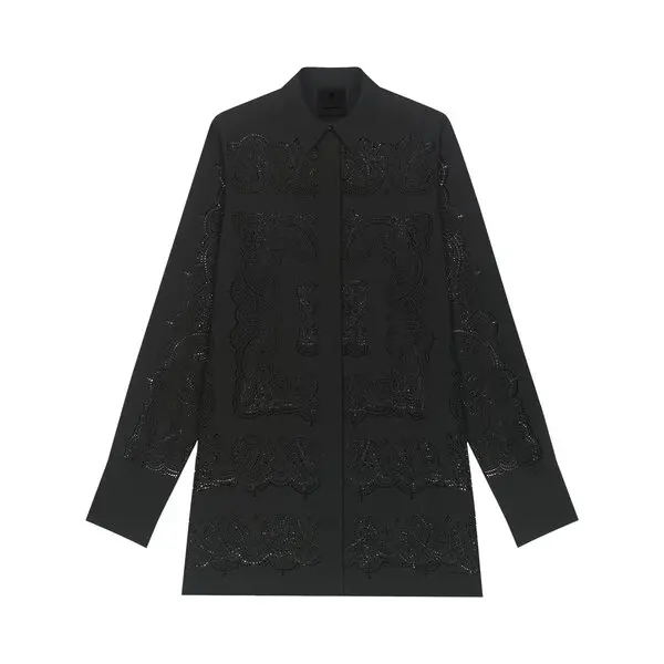 Givenchy Shirt Dress Perforated Bandana Print