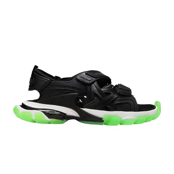Balenciaga Track Sandal With Clearsole - Black