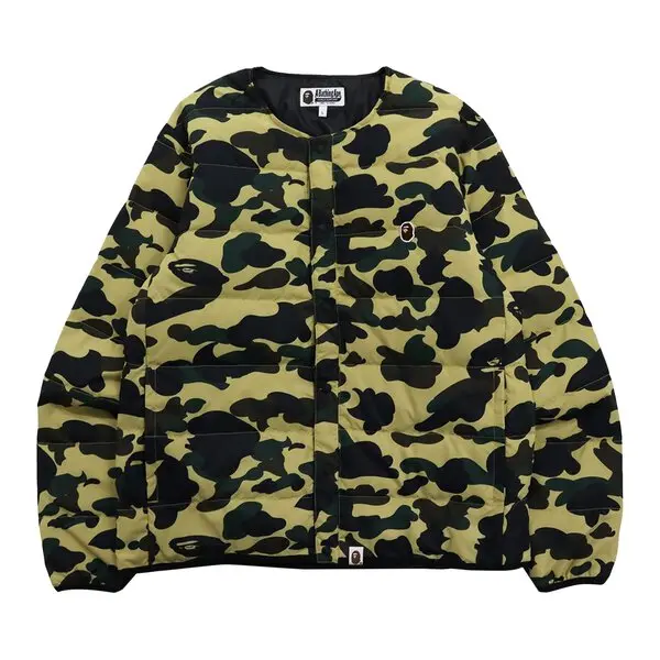 A BATHING APE Camouflage Padded Jacket - Yellow