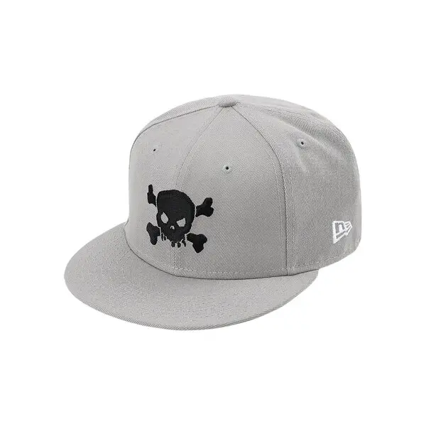 Supreme X New Era Skull Cap - Grey