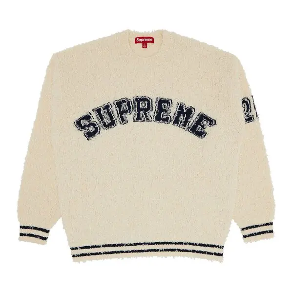 Supreme Textured Arc Sweater - Cream