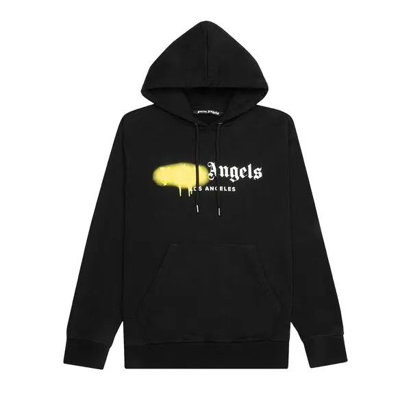 Palm Angels Malibu Sprayed Hoodie - Black