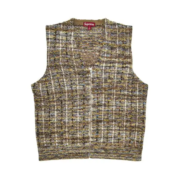 Supreme Speckled Zip-Up Vest - Tan | Editorialist