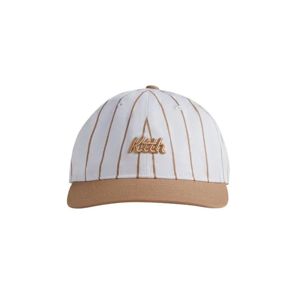 Kith Classic Script Pinstripe Cap - Tan