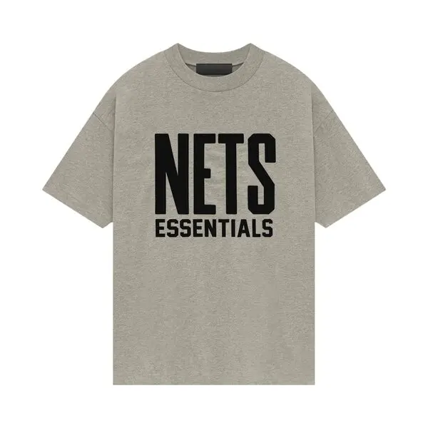 Fear Of God X Nba Brooklyn Nets Tee - Grey