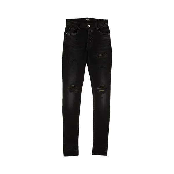 Amiri Leather Camo Mx1 - Black
