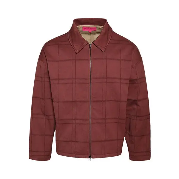 THE ELDER STATESMAN Windowpane Boxy Jacket