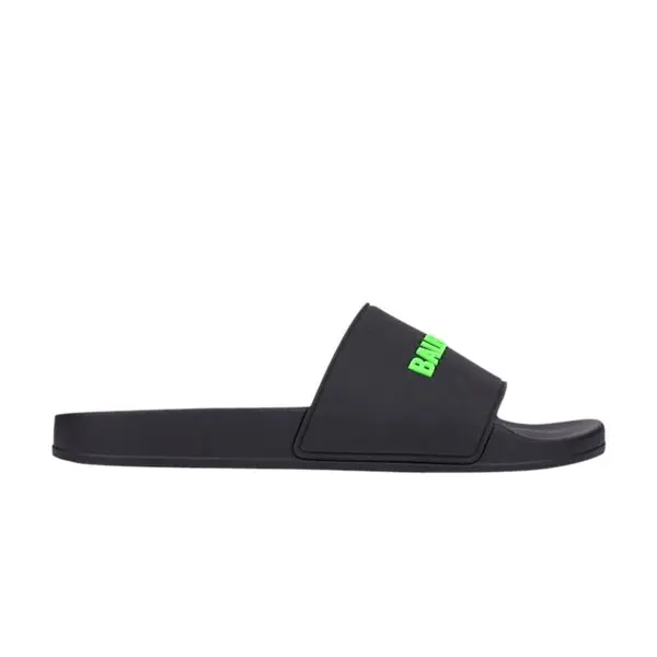 Balenciaga Rubber Slides - Black