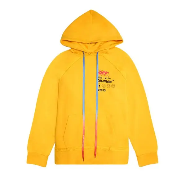 Off-White Industrial Y013 Incomplete Hoodie - Yellow