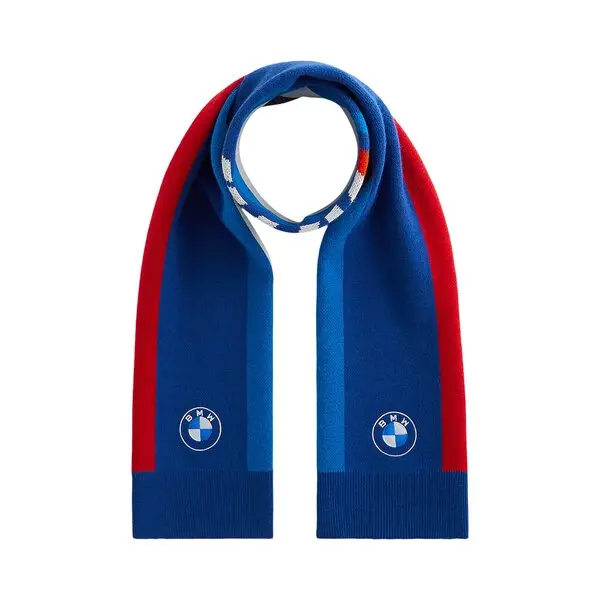 Kith X Bmw Knitted Scarf 'Sonam Blue Editorialist